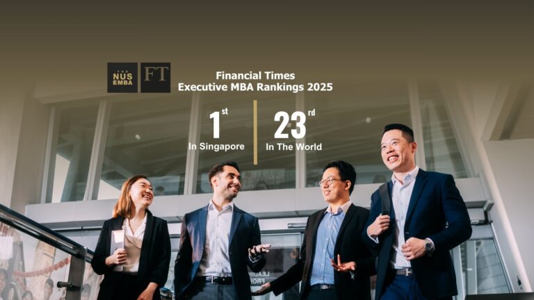 NUS Executive MBA rises to #23 globally in Financial Times EMBA ...